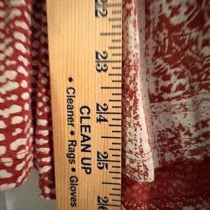 Tops | Bohemian Red And White Womens Top | Poshmark